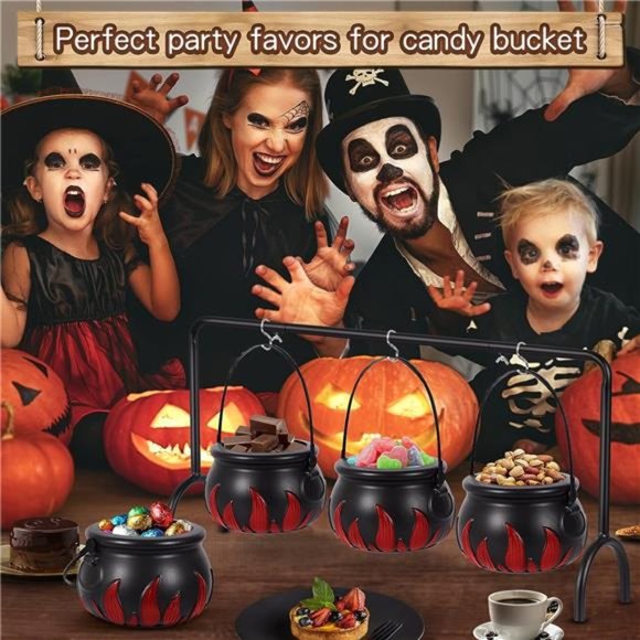 Holiday | Halloween Party Decoration 3 Witches Cauldron With Black ...